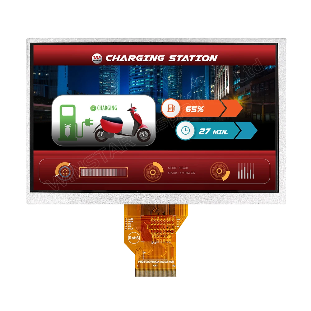 WF70B4TIAGDNN0 Winstar 7" 800x480 LCD-TFT display - Unisystem ...